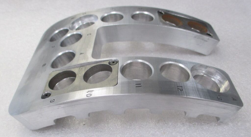 Arced Drill Jig - Coast Aerospace Manufacturing